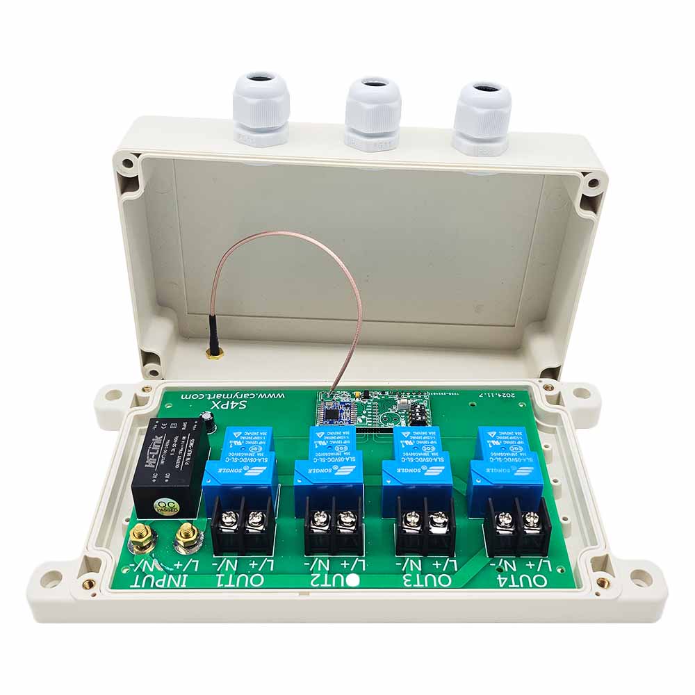 4 Channel Long Range 5km Receiver Wireless Switch with Power Output – Remote Control Switches ...