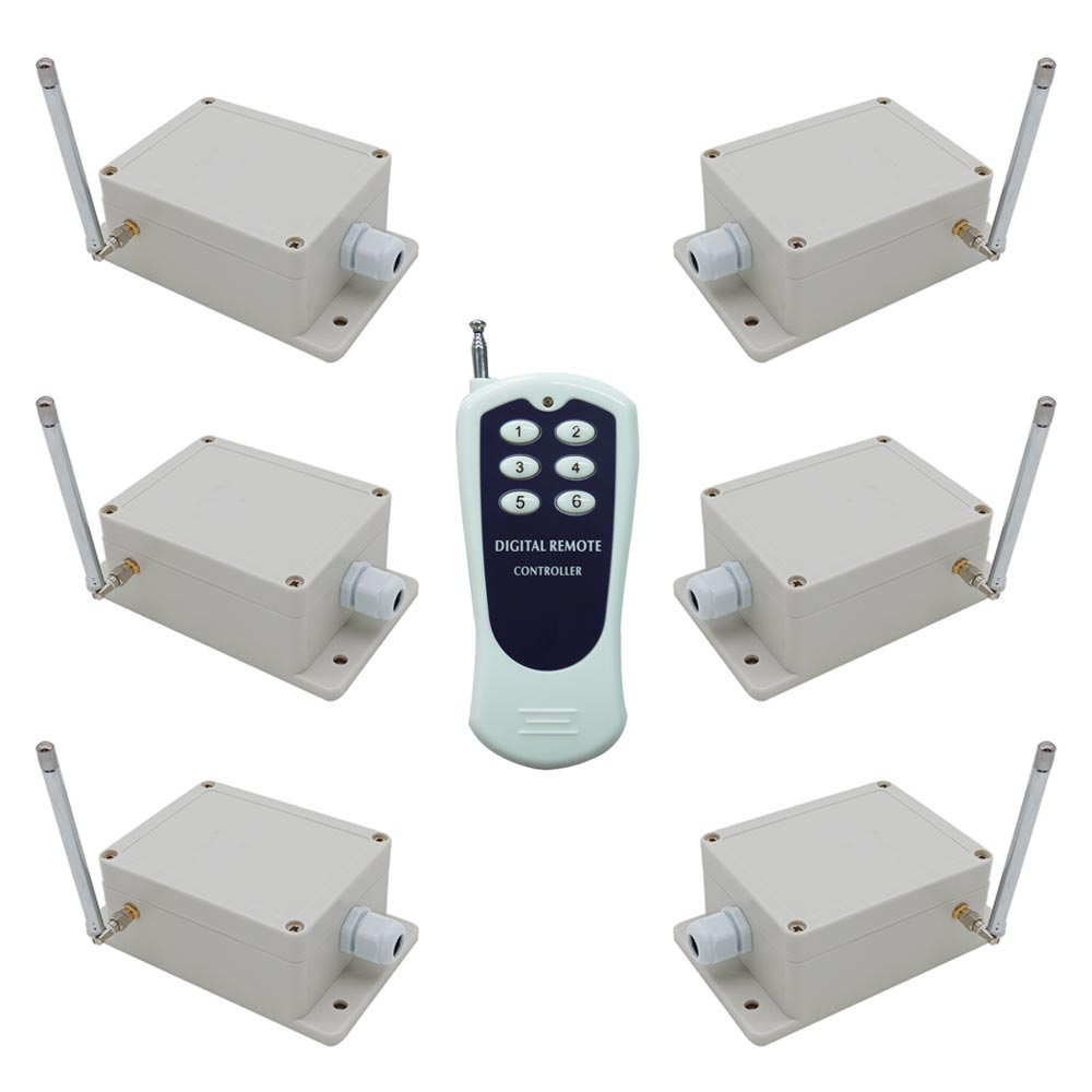 Remote Control Receiver Kit with Wireless Switch and RF Transmitter – Remote Control Switches ...