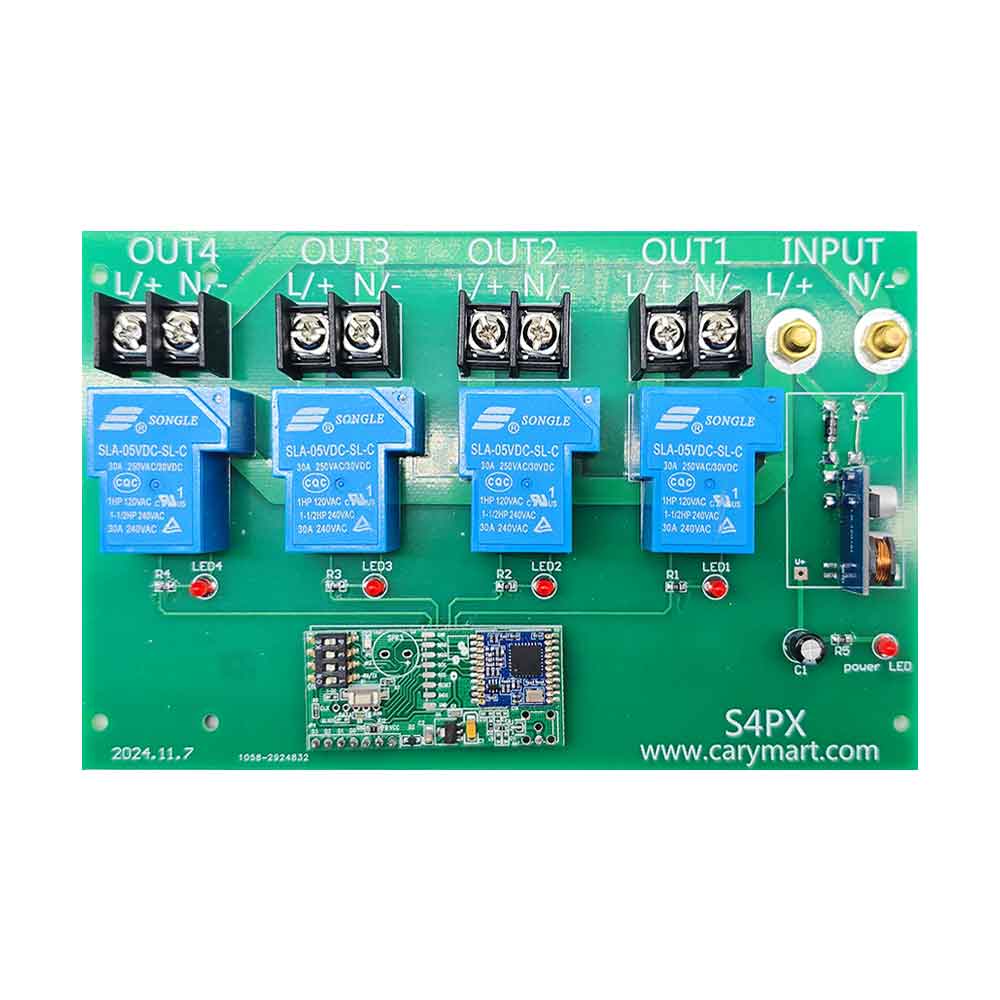 10~80V Wireless Remote Control Switch Kit 4 Way DC Power Output 30A 5km – Remote Control ...