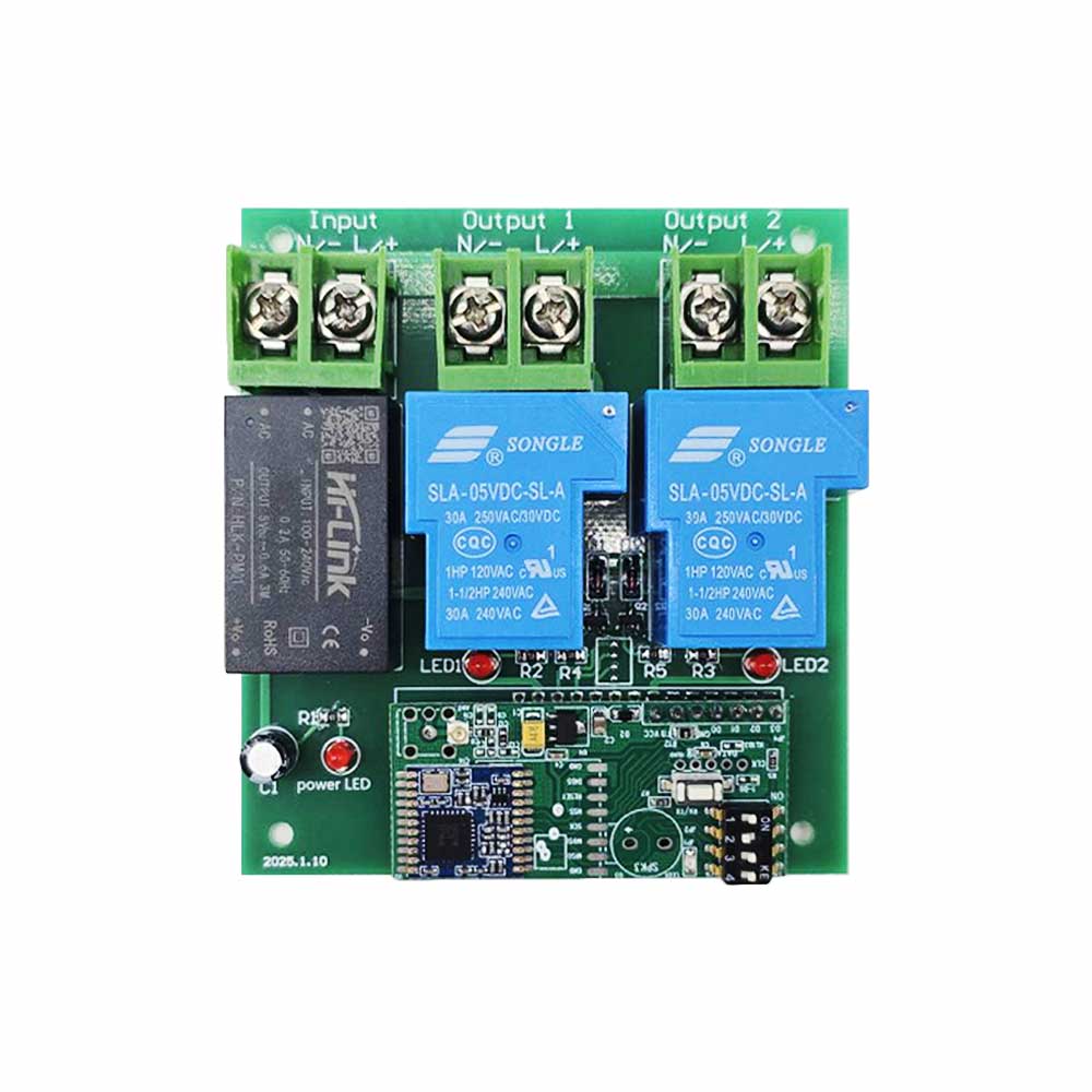 120V 220V Wireless RF Switch Radio Receiver 2 Way AC Output 30A 5km – Remote Control Switches ...