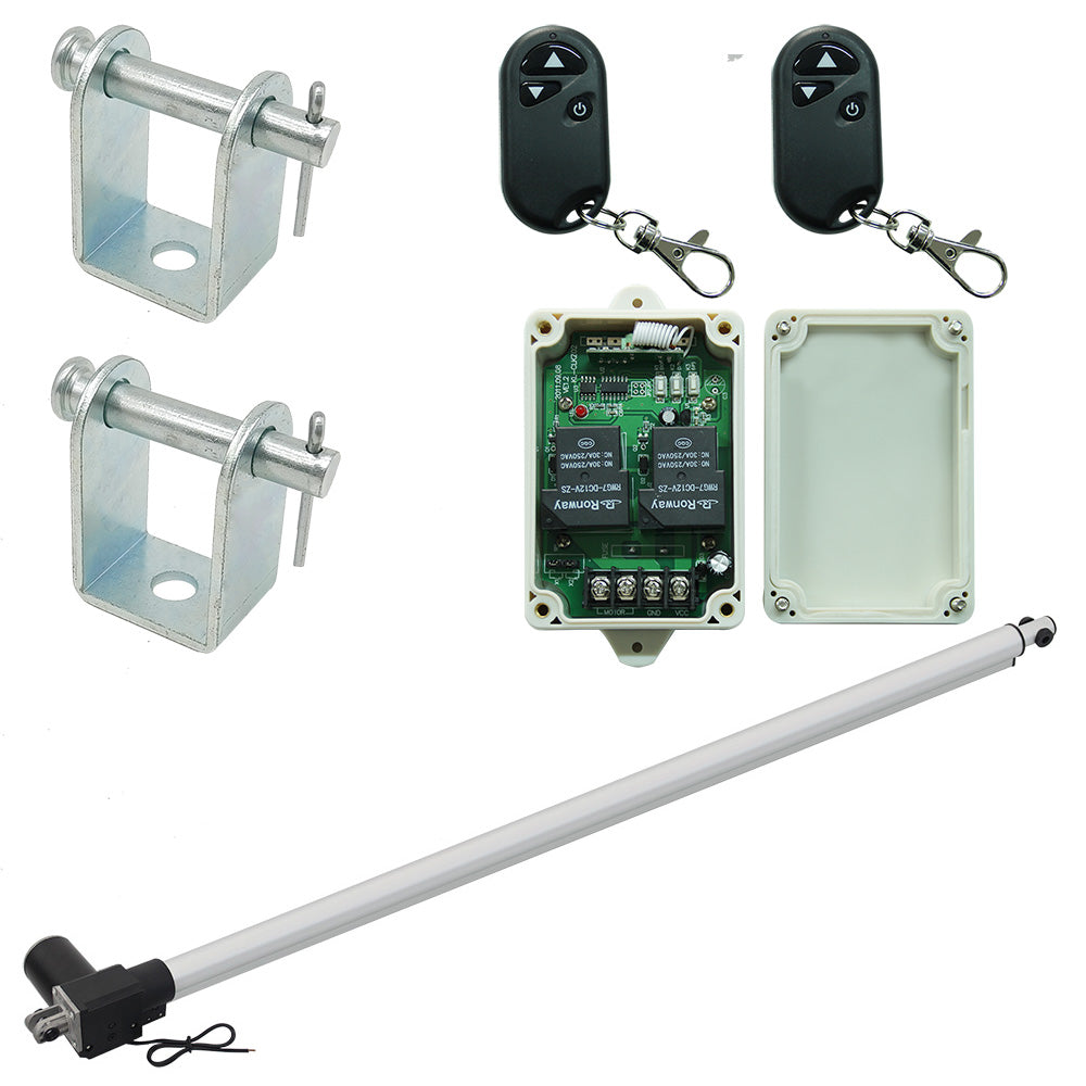 DC12V 24V 6000N 1300Ibs Linear Actuator with Remote Control Switch Kit ...