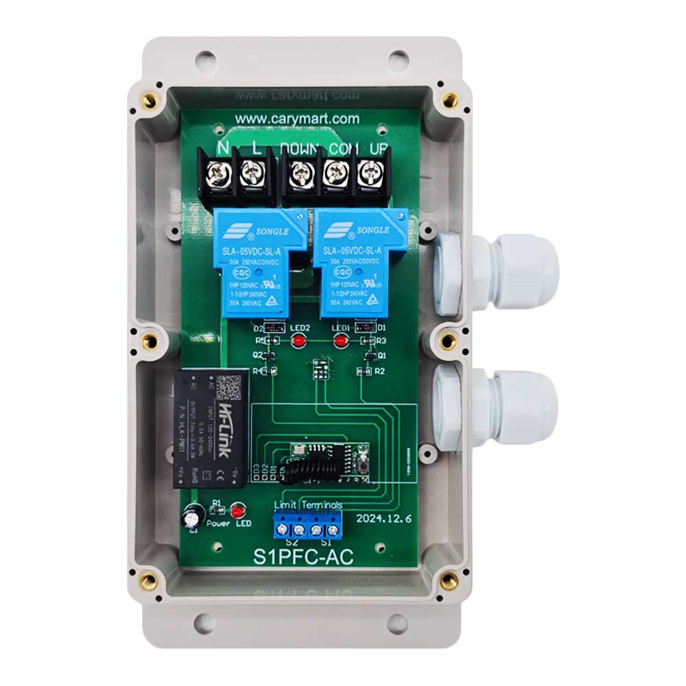 Wireless Switch or RF Receiver for Control 220 Volt Electric Motor ...