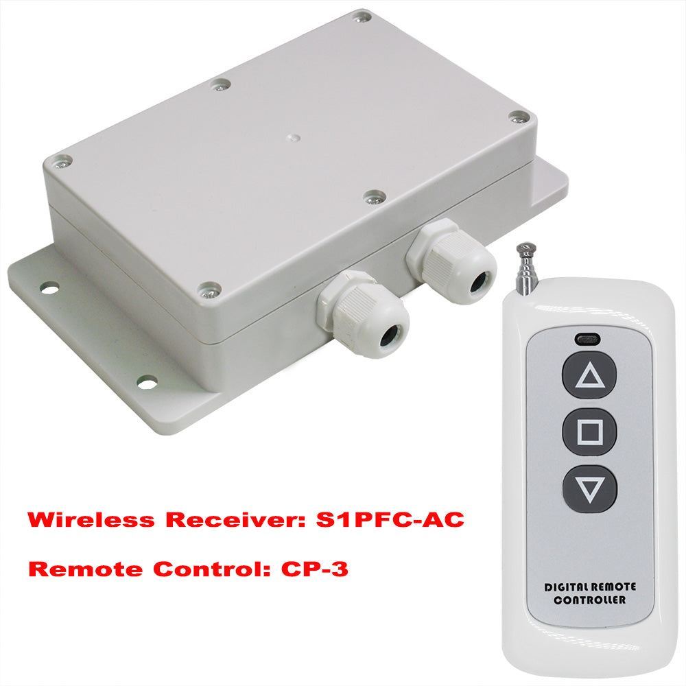 Wireless Remote Control Switch Receiver kit for Single Phase AC Motor ...