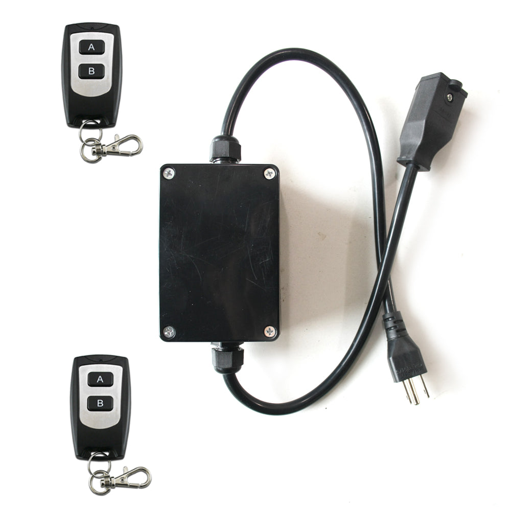 Electrical outlet with wireless remote control switch and power plug ...