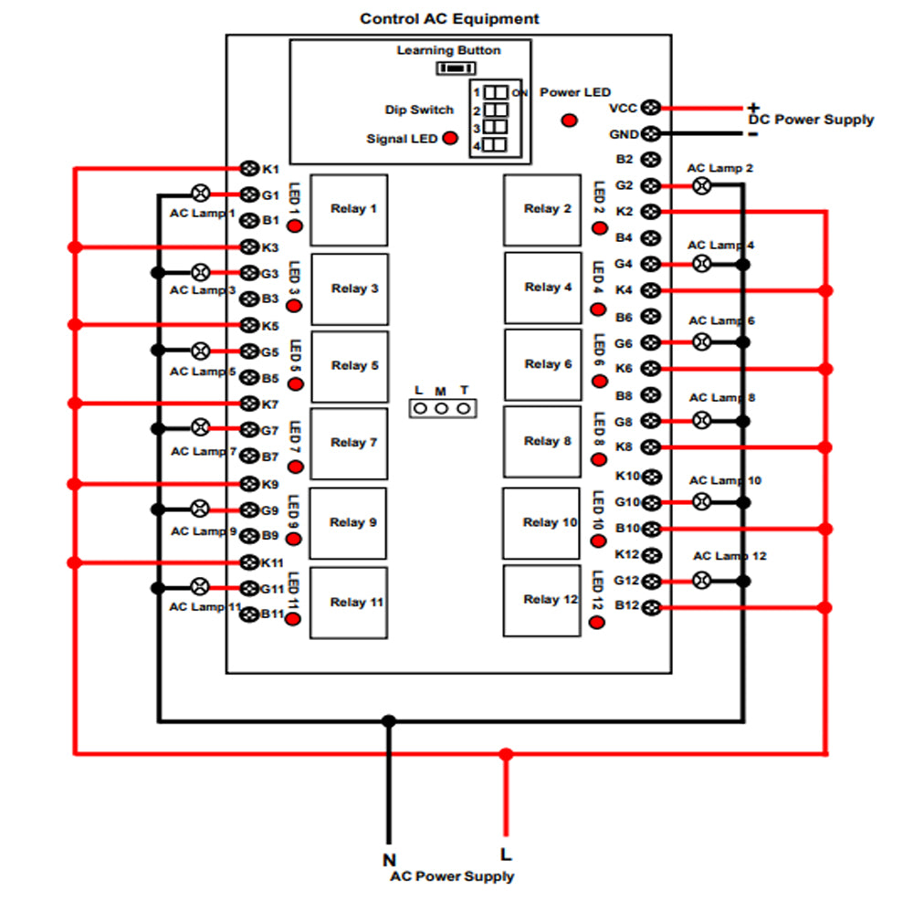 Long Range RF Wireless Remote Control Light Switch with transmitter ...