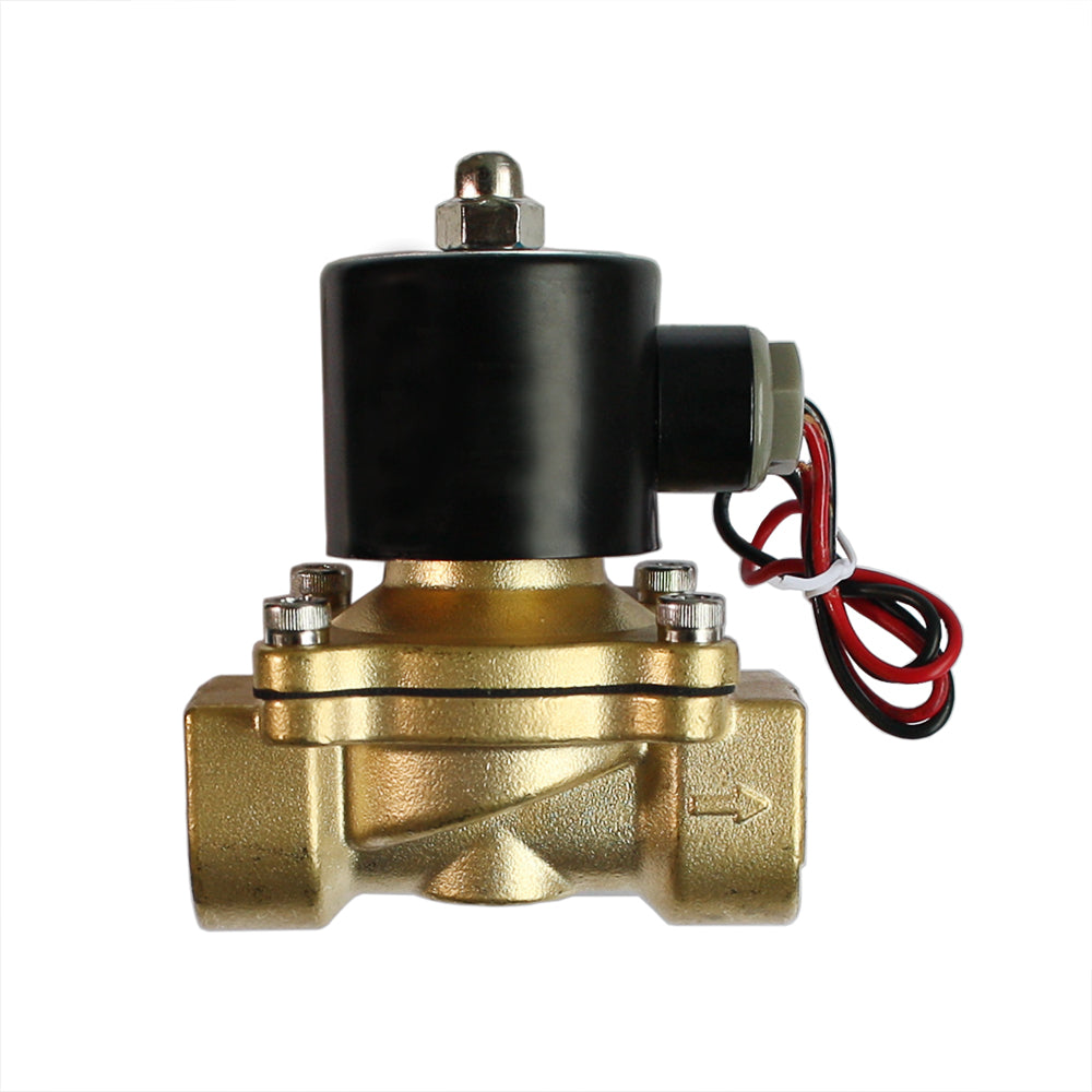 1.2" Inch 2 Way Electric Brass Solenoid Valve DC 12V 24V AC 110V 220V ...