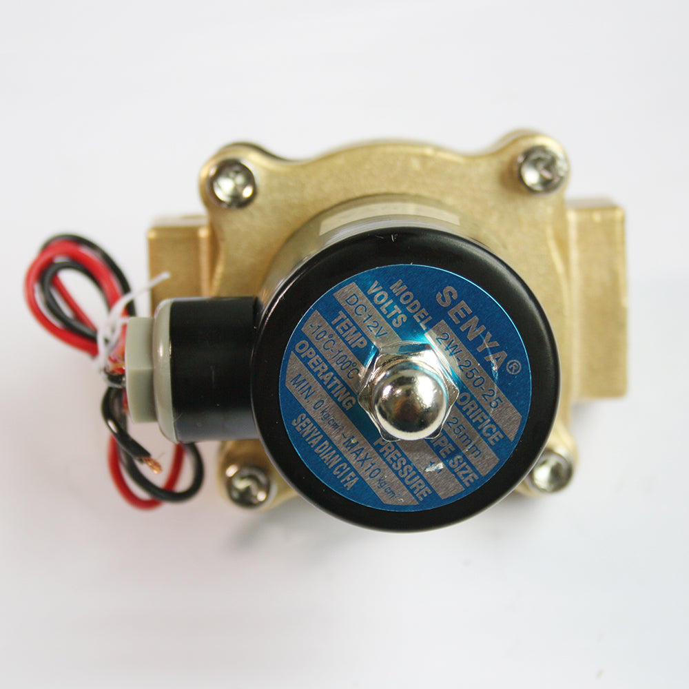 1" Inch 2 Way Electric Brass Solenoid Valve DC 12V 24V AC 110V 220V – Remote Control Switches ...
