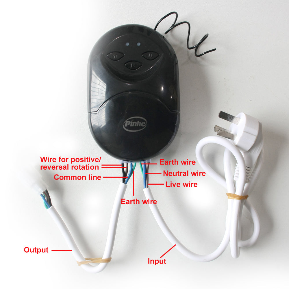 AC Wireless Remote Control Switch Kit for 220V Tubular Motor – Remote ...