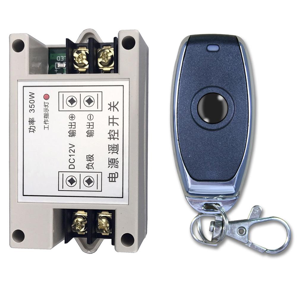 Wireless RF Remote Control Switch Kit 1 Channel DC Power Output 30A ...