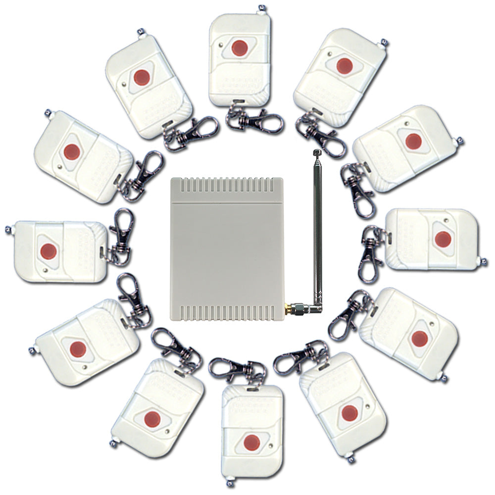 DC 12V 12 Channel Wireless Remote Control Switch and 12 Transmitters ...